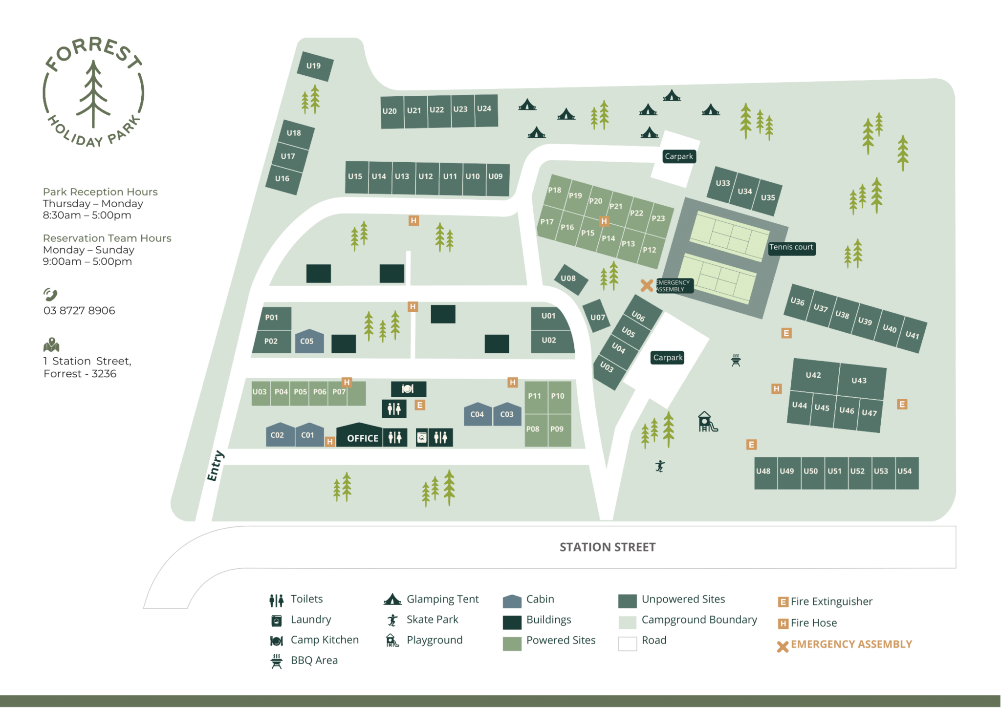Park Map - Rapid Bay Campground